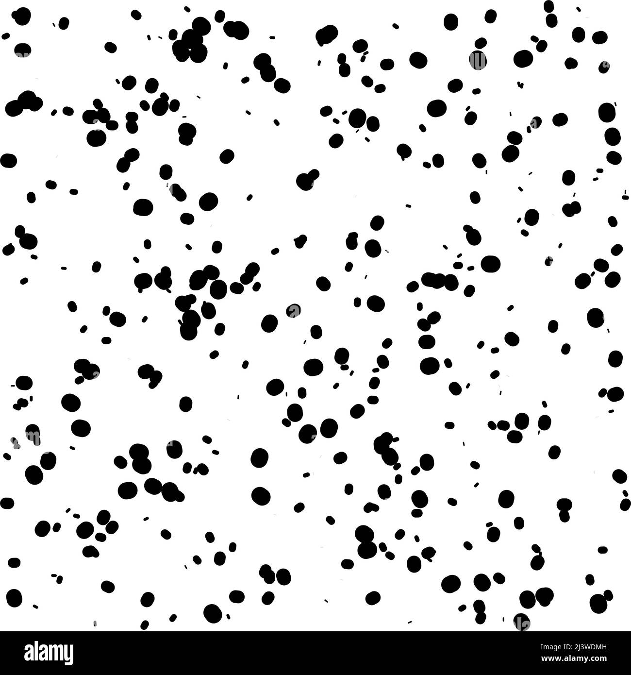 Random dots, circles pattern. Polka dots, pointillist, stippling ...