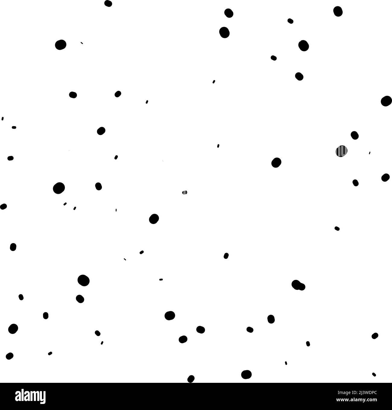 Random dots, circles pattern. Polka dots, pointillist, stippling ...