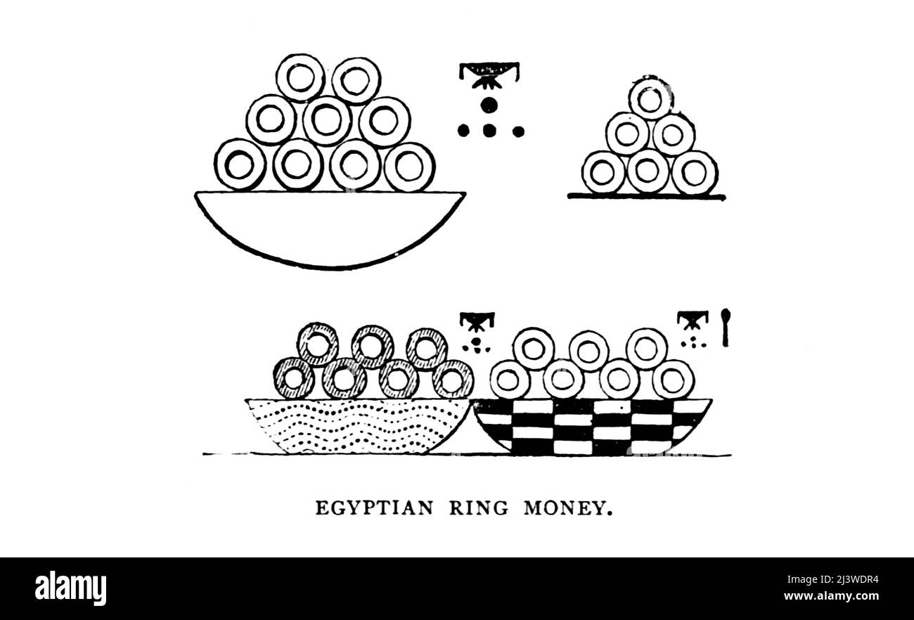 Egyptian Ring Money Illustration of ancient Biblical time coin from the ...