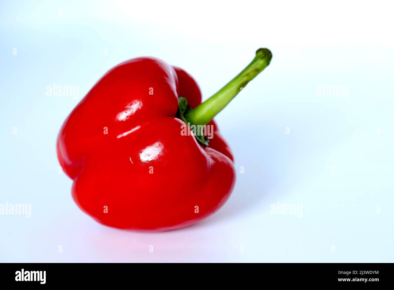 Healthy eating - red sweet bell pepper. Also known as Capsicum Annum ...