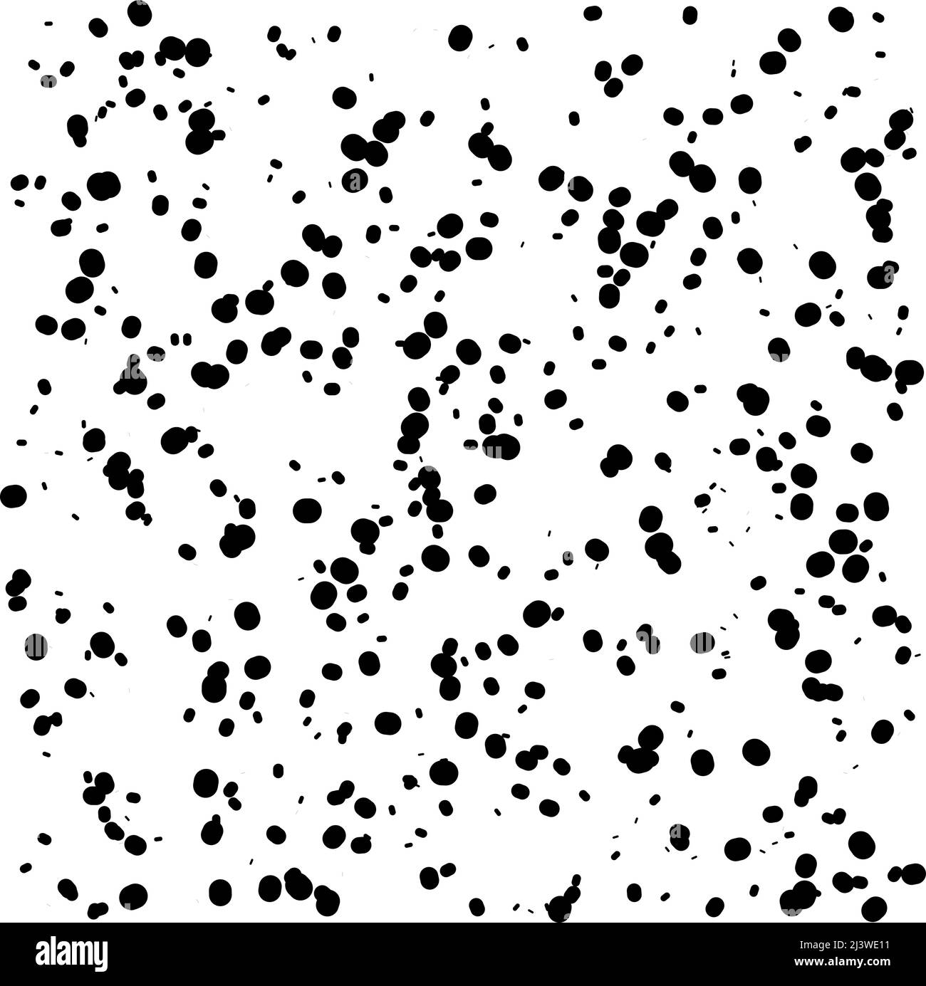 Random dots, circles pattern. Polka dots, pointillist, stippling ...