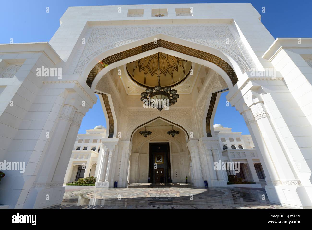 The beautiful Qasr Al Watan - Presidential palace in Abu Dhabi, UAE ...