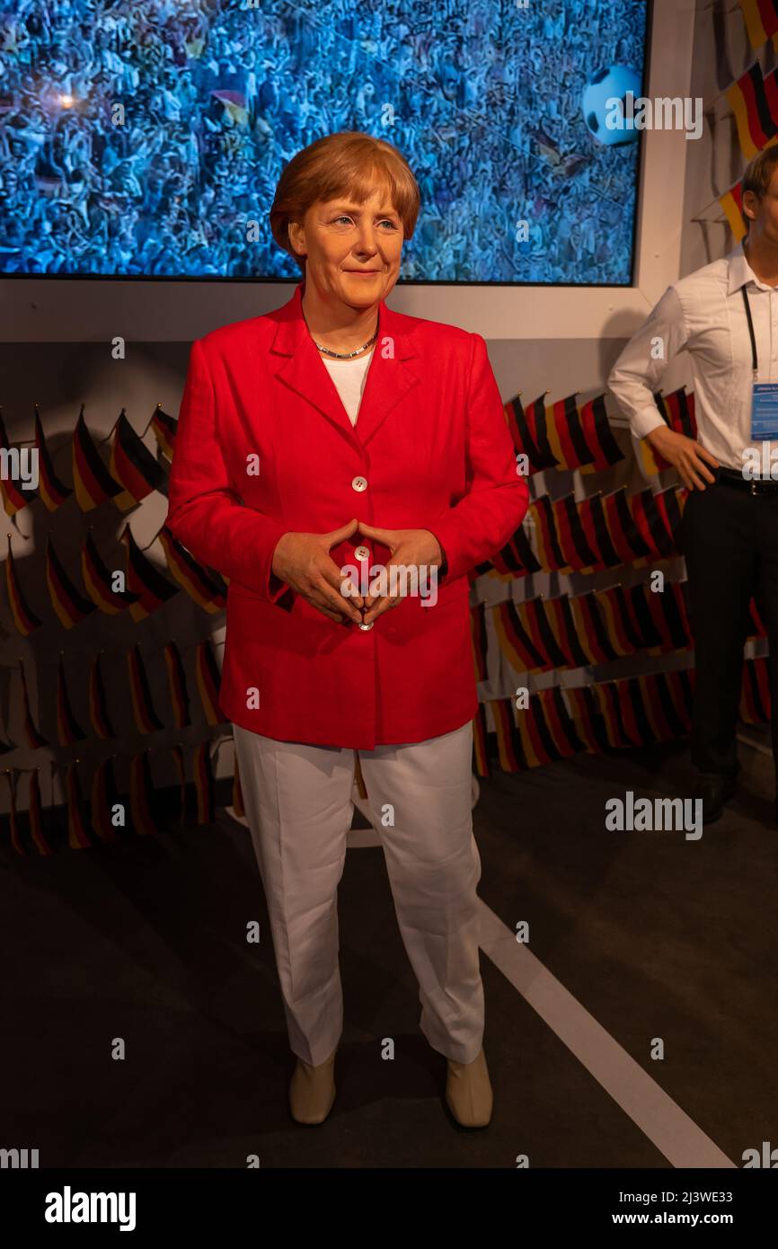 Angela Merkel wax figure, former German chancellor in Madame Tussauds ...