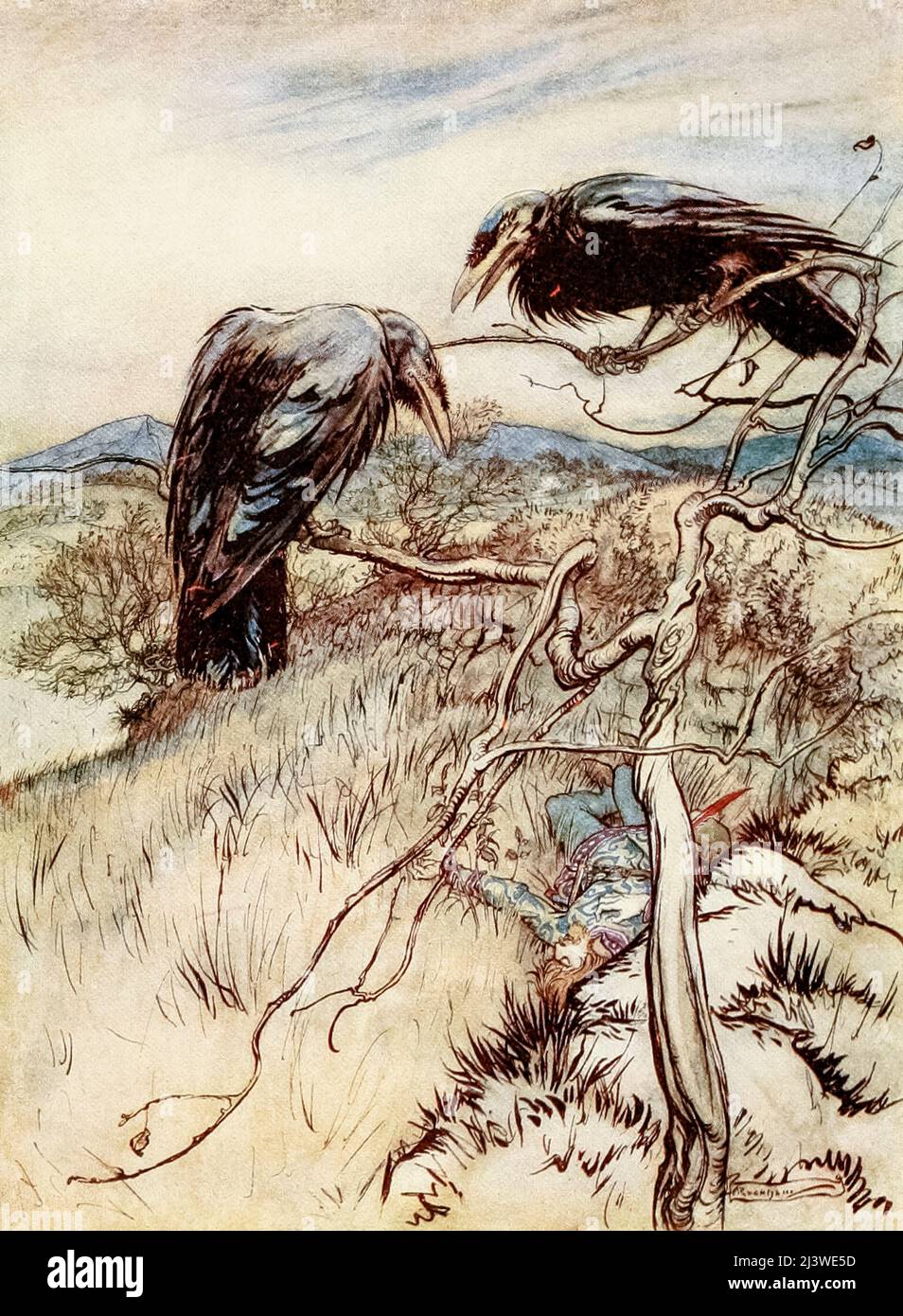 From the Ballad ' THE TWO CORBIES ' (The Three Raven) that appeared in ...