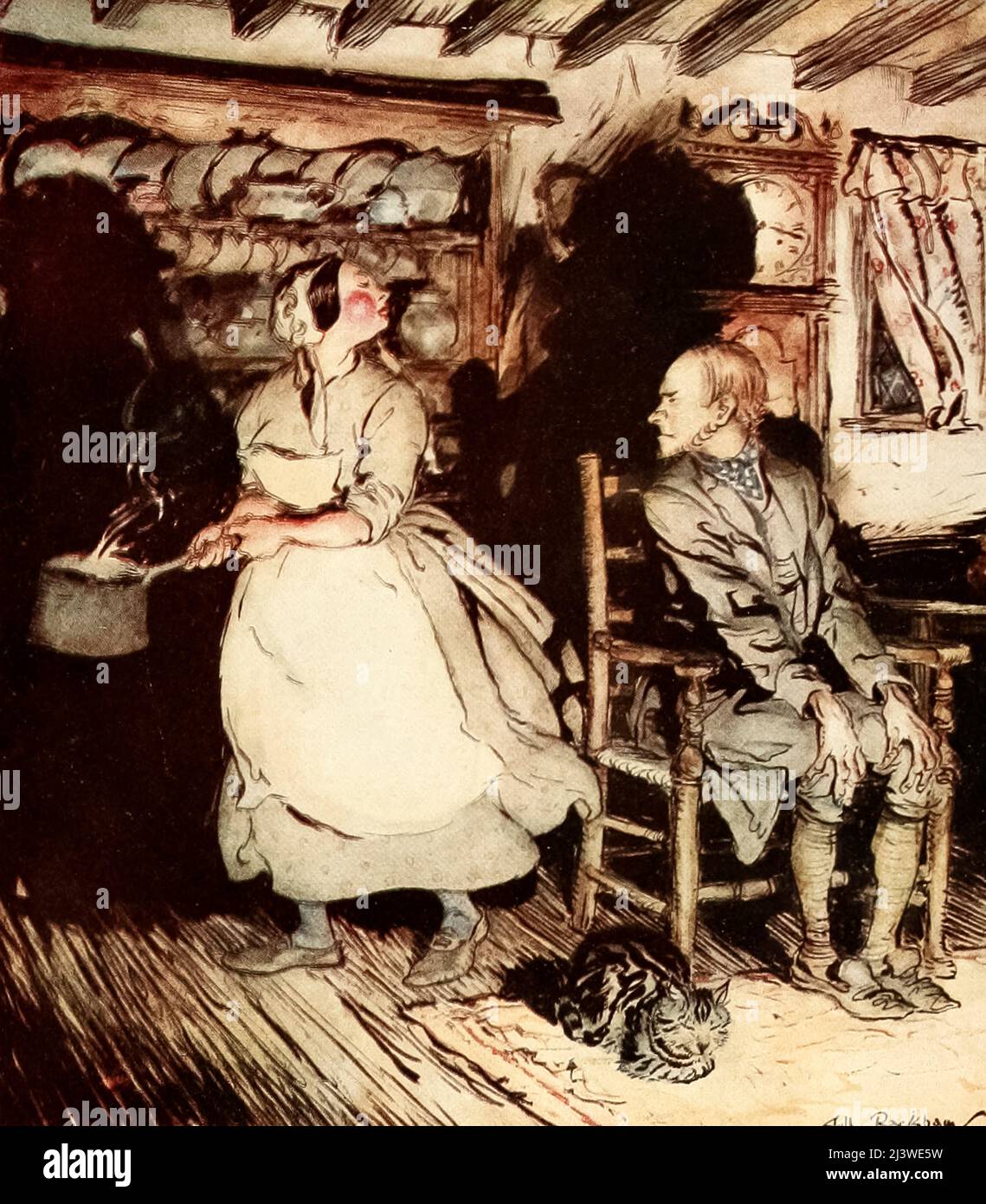 Couple house chores vintage hi-res stock photography and images - Alamy