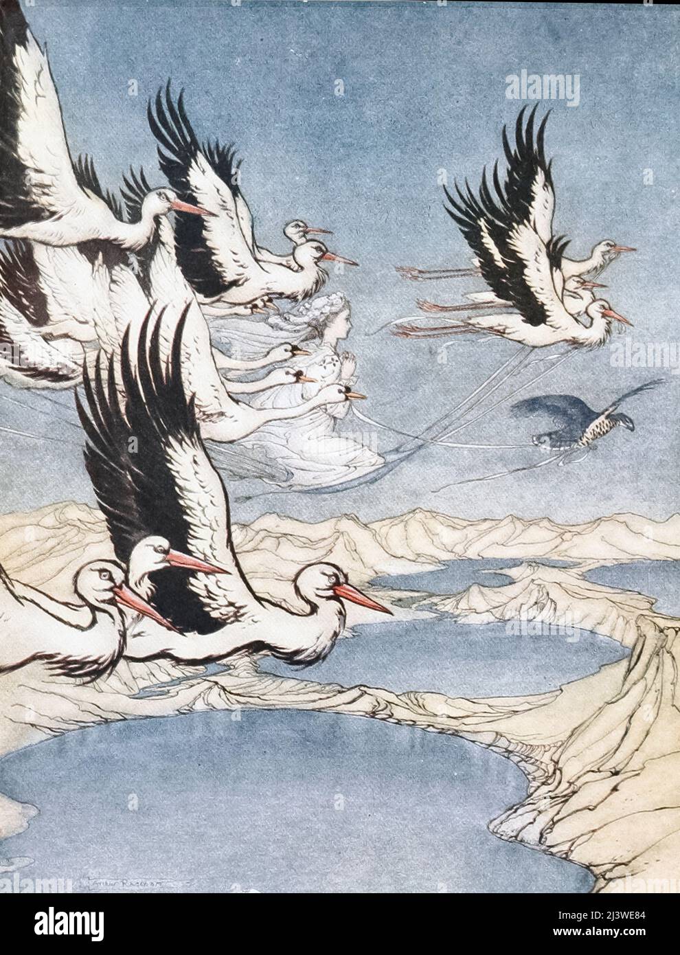 The birds carry the daughter away From the Ballad ' The Earl of Mar's ...