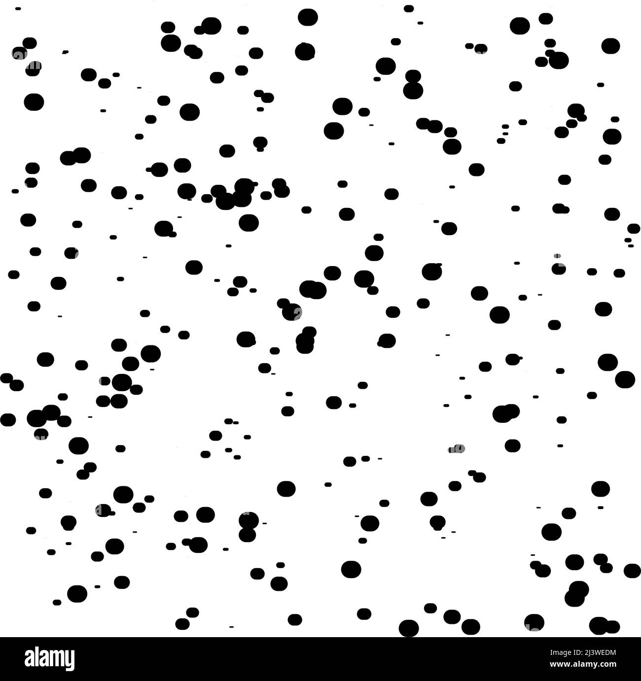 Random dots, circles pattern. Polka dots, pointillist, stippling ...