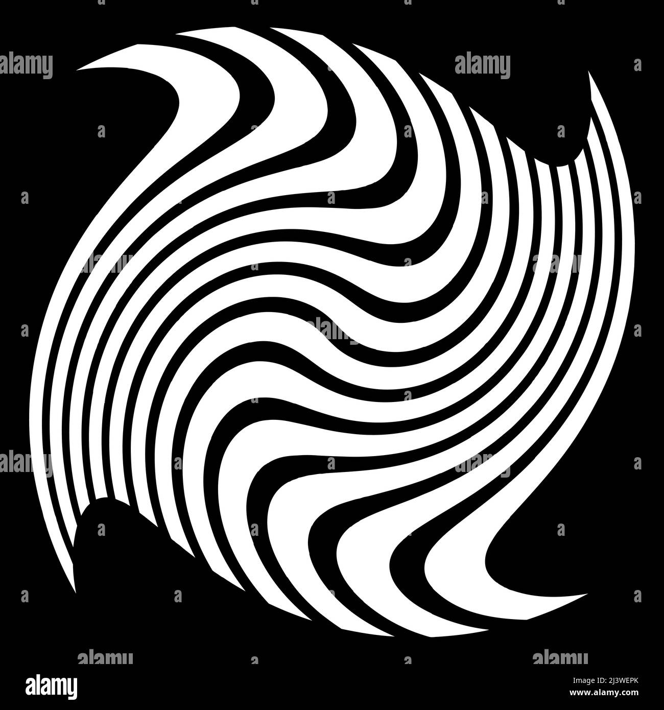 Spiral, swirl, twirl element. Vortex, eddy, spire and helix vector ...