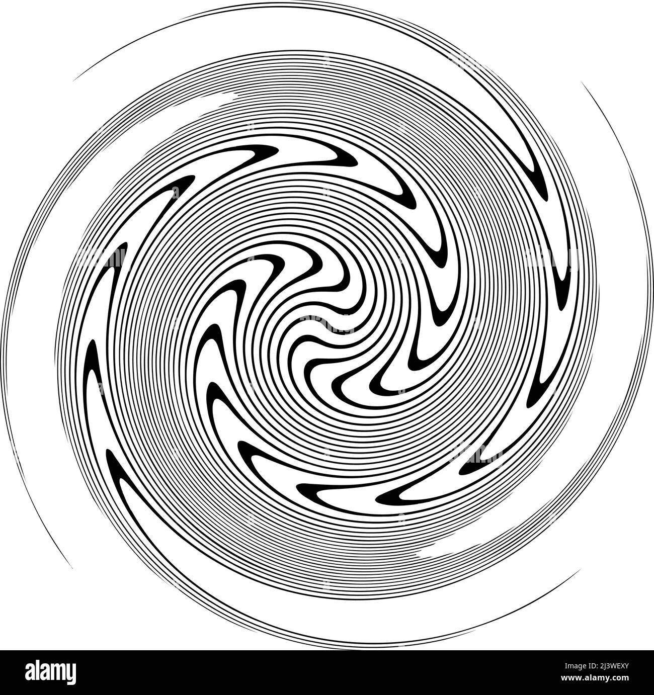 Spiral, swirl, twirl element. Vortex, eddy, spire and helix vector ...