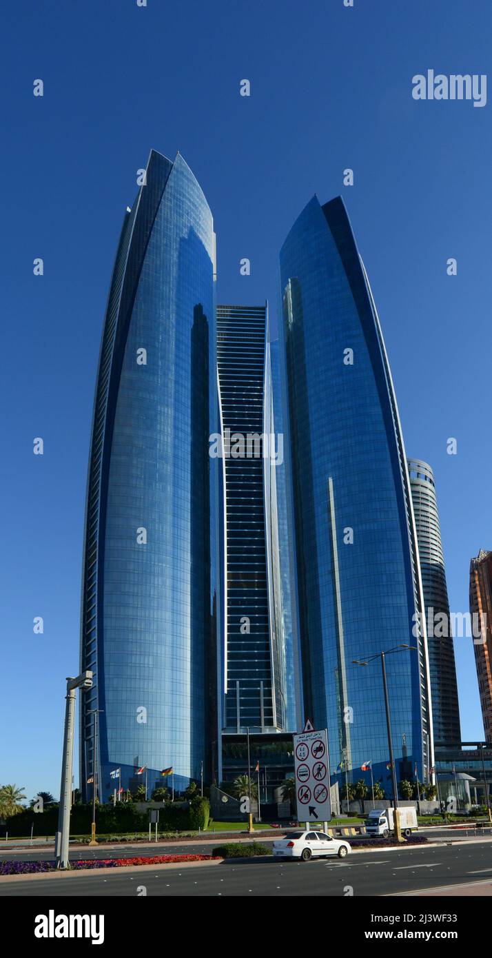 Etihad towers in Abu Dhabi, United Arab Emirates Stock Photo - Alamy
