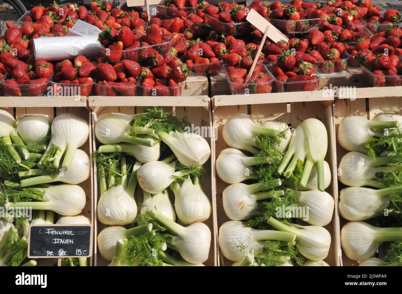 Copenhagen/Denmark/.10 April 2022/.Out door fruit and vegetables hopper ...