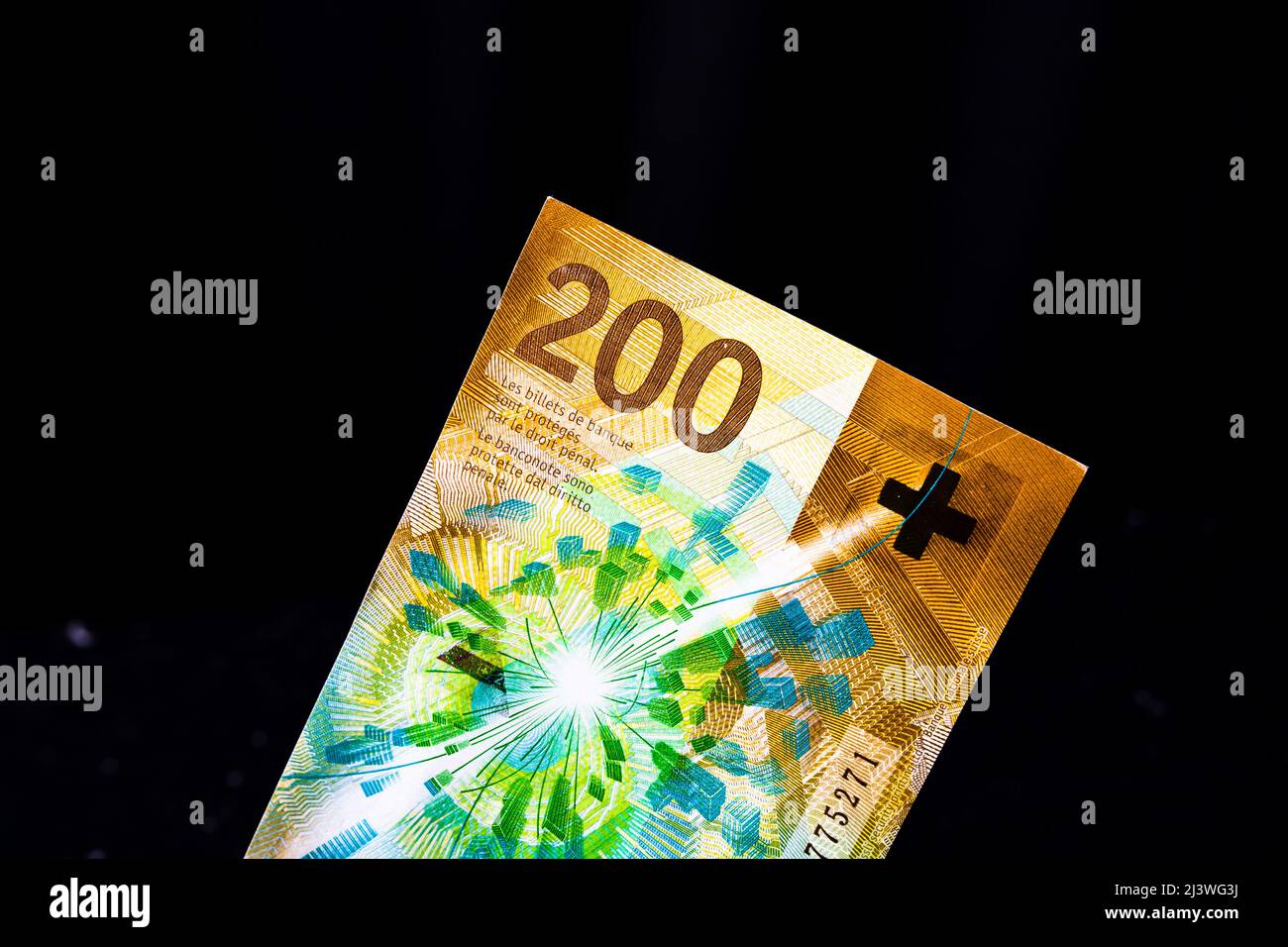 Swiss franc banknote. CHF currency, world money concept Stock Photo - Alamy