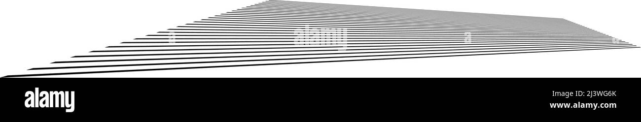 3d dynamic lines, stipes in perspective vanishing, diminishing into ...