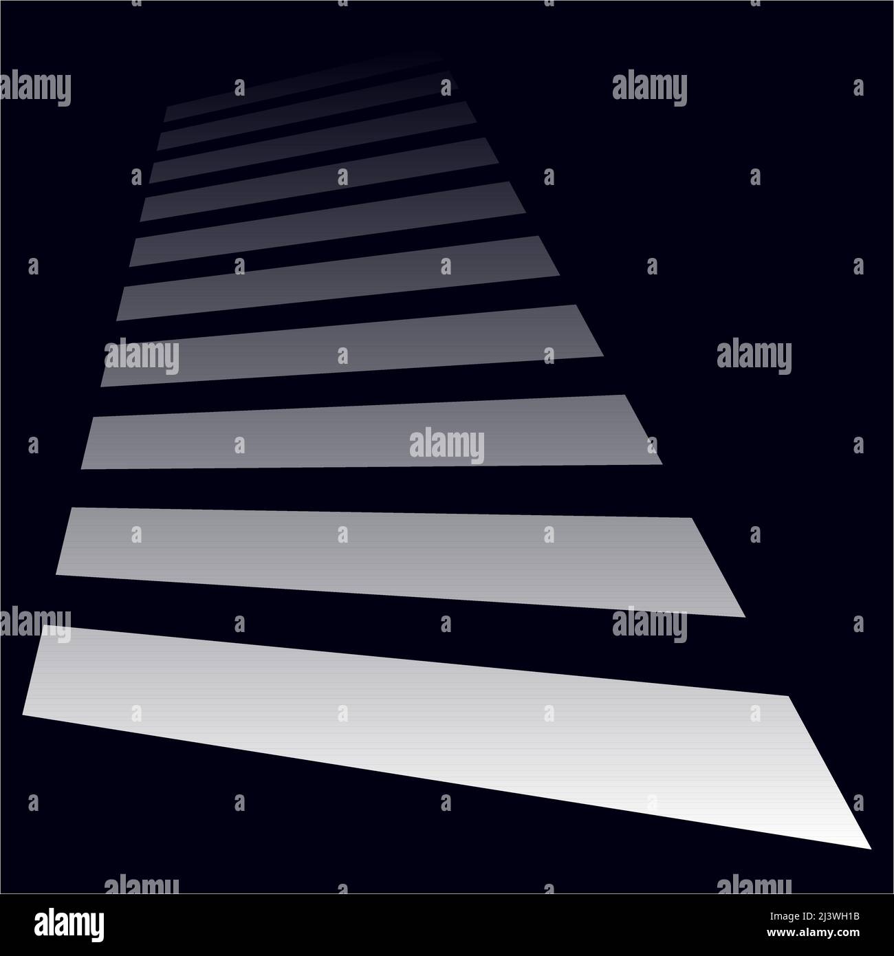 3d dynamic lines, stipes in perspective vanishing, diminishing into ...