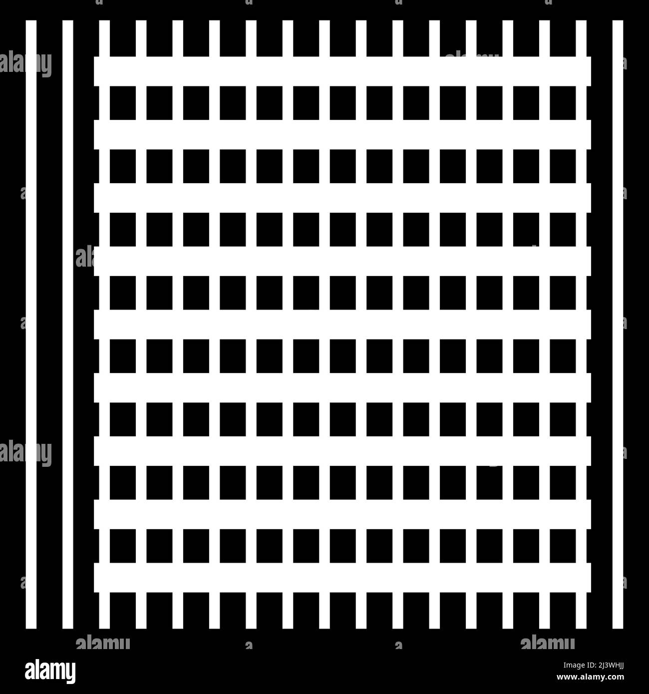 Rail, grating, grill lines grid, mesh pattern, texture element. Stock ...