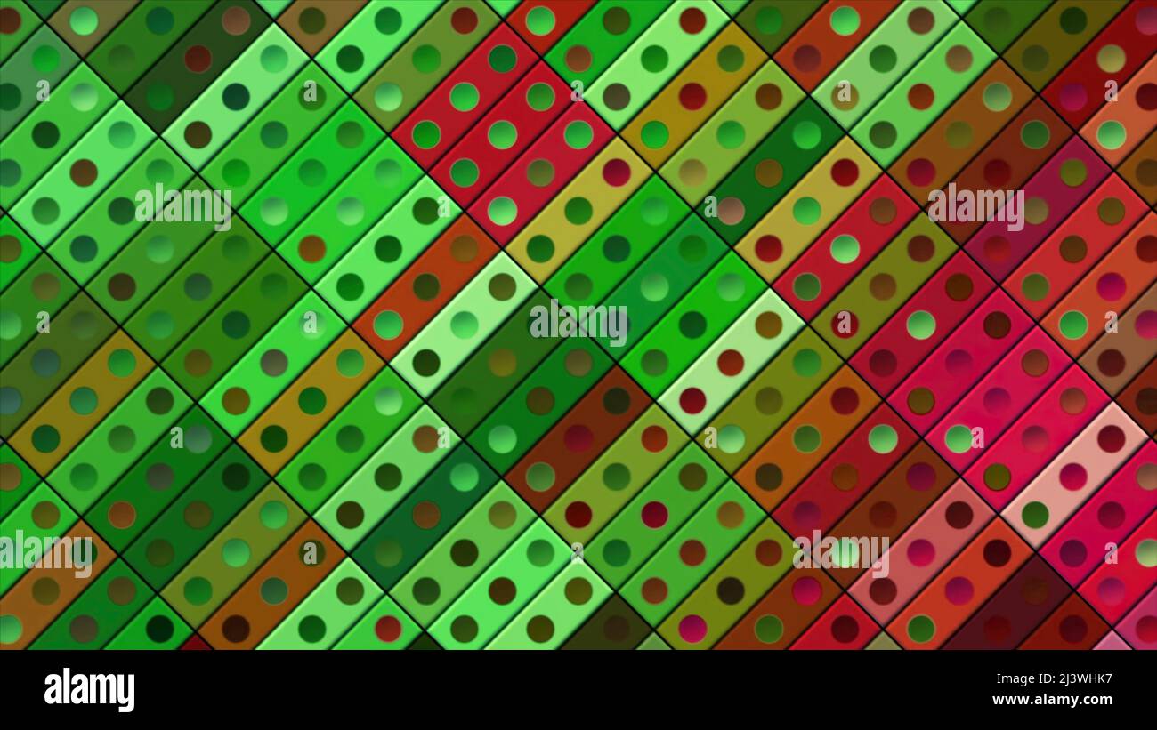 Background of shimmering colorful rectangles with dots. Motion ...