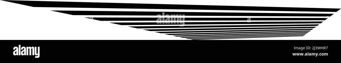 3d dynamic lines, stipes in perspective vanishing, diminishing into ...