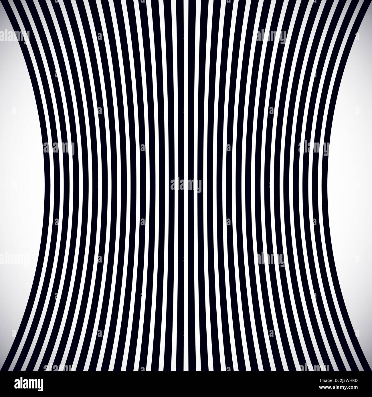 Distorted, deformed lines and stripes vector element. Stock vector ...