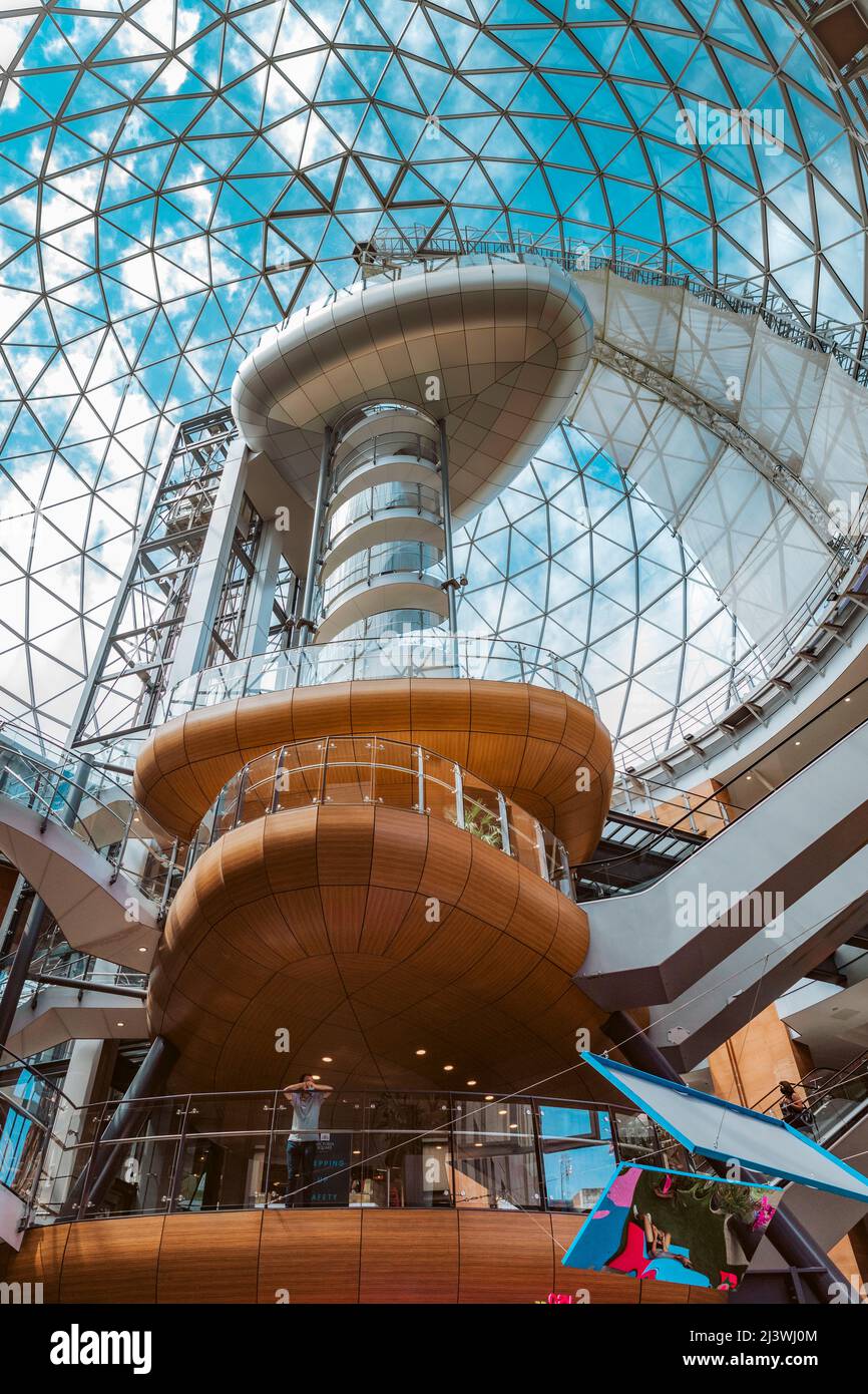 Victoria Square shopping centre, Belfast, Northern Ireland Stock Photo ...