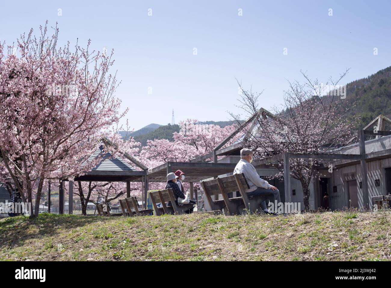 ina, nagano, japan, 2022/10/04 , Takato Joshi Park located in Ina city ...