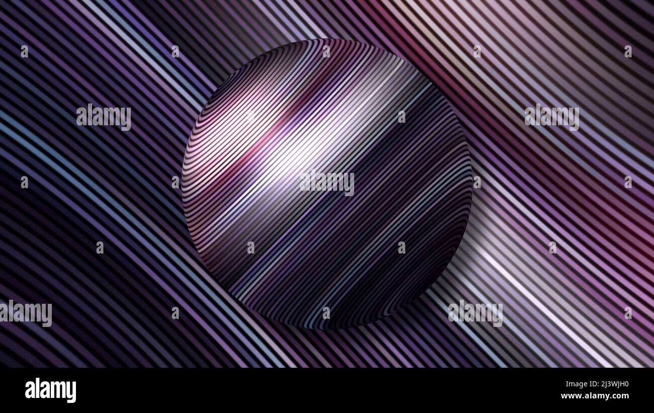 Colorful striped circle on repeating background. Motion. Circle with ...