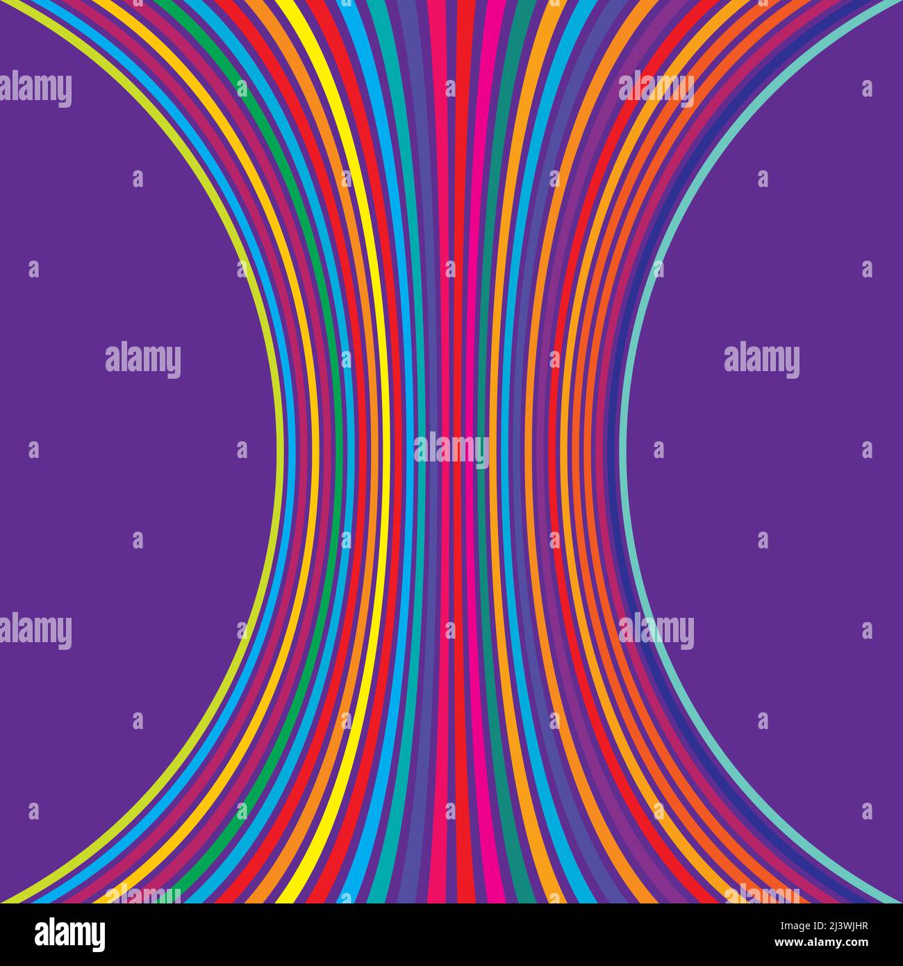 Distorted, deformed lines and stripes vector element. Stock vector ...