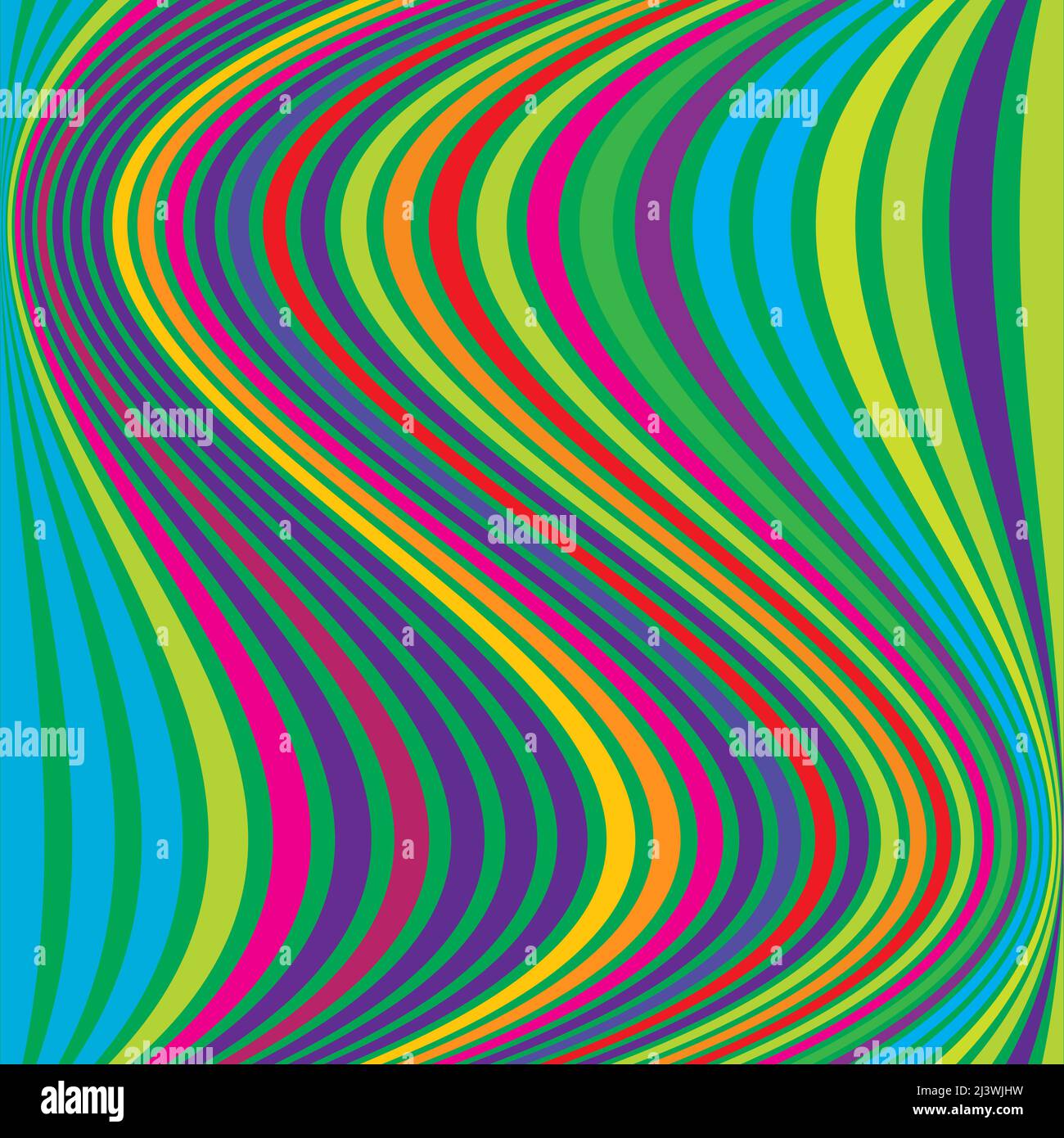 Distorted, deformed lines and stripes vector element. Stock vector ...