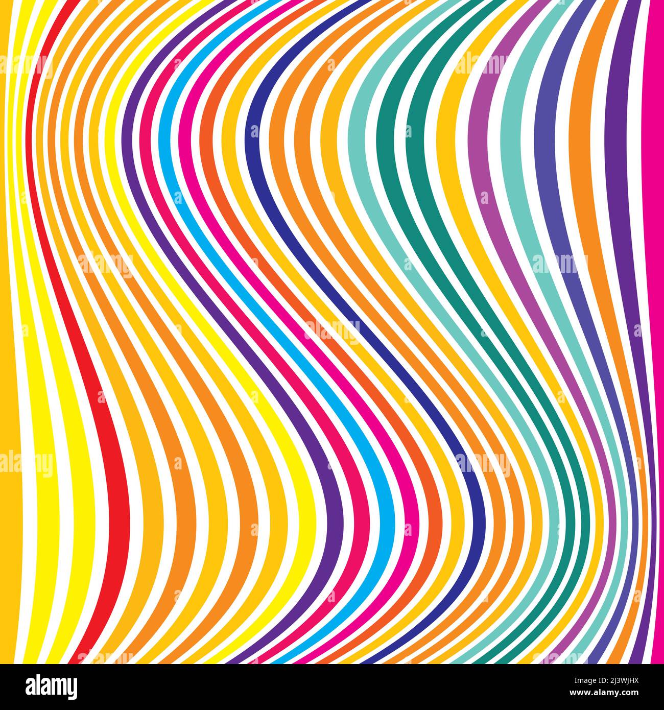 Distorted, deformed lines and stripes vector element. Stock vector ...