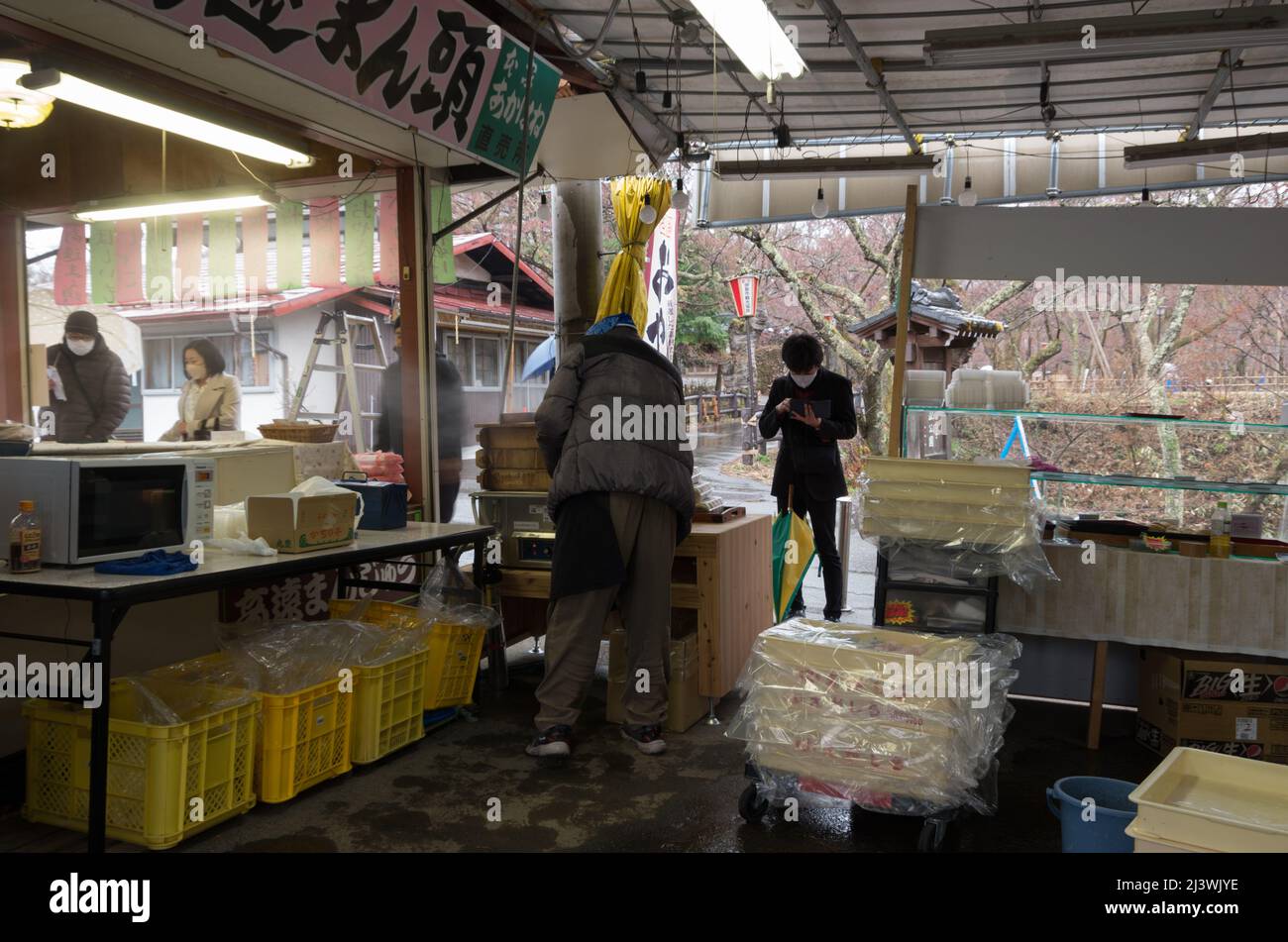 ina, nagano, japan, 2022/10/04 , street food stands at Takato Joshi ...