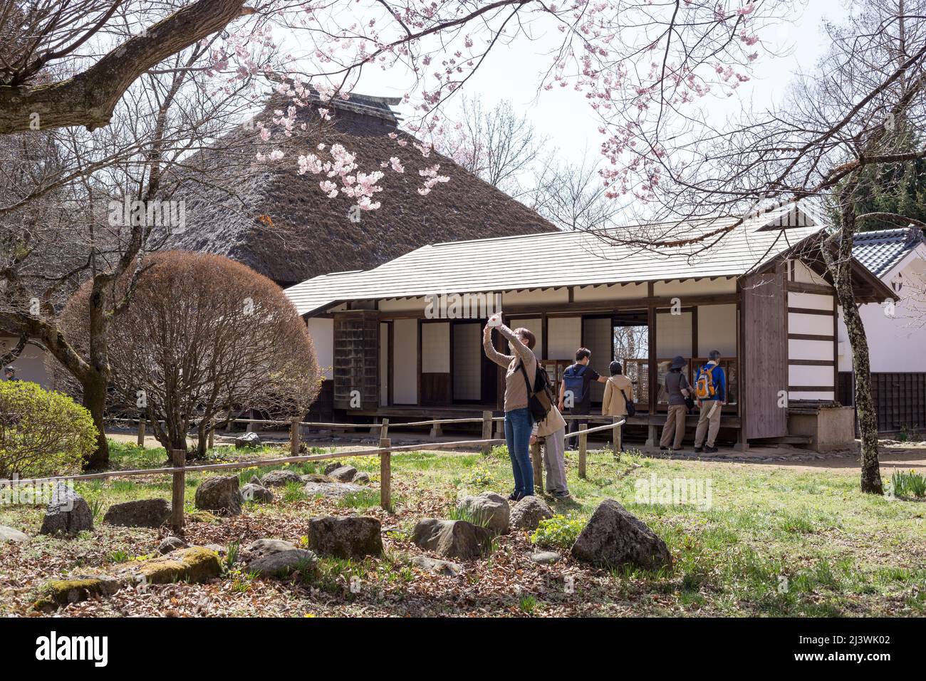 ina, nagano, japan, 2022/10/04 , Shintokukan at Takato Joshi Park ...