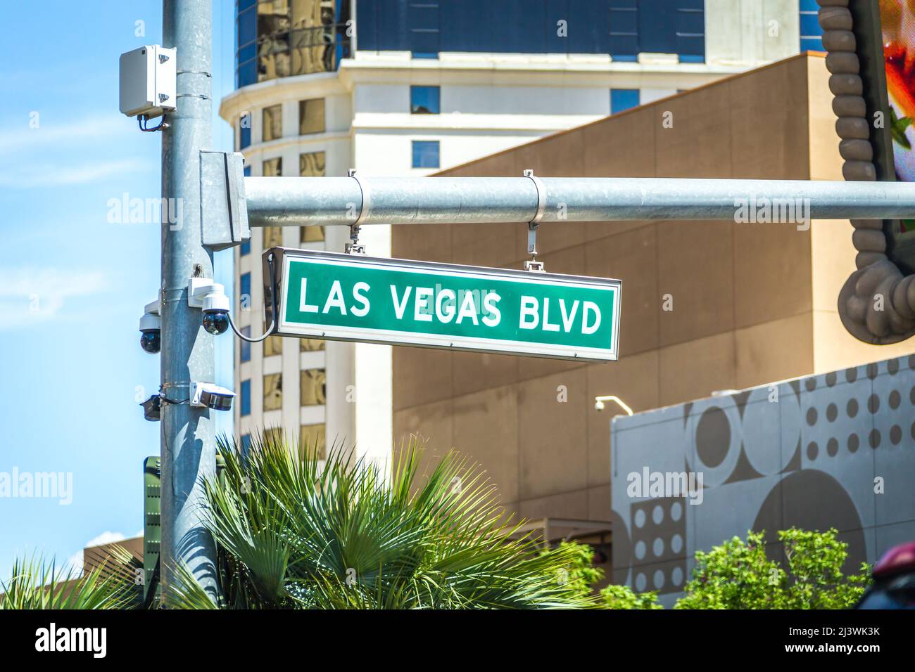 Las Vegas blvd Boulevard street and road sign Stock Photo - Alamy