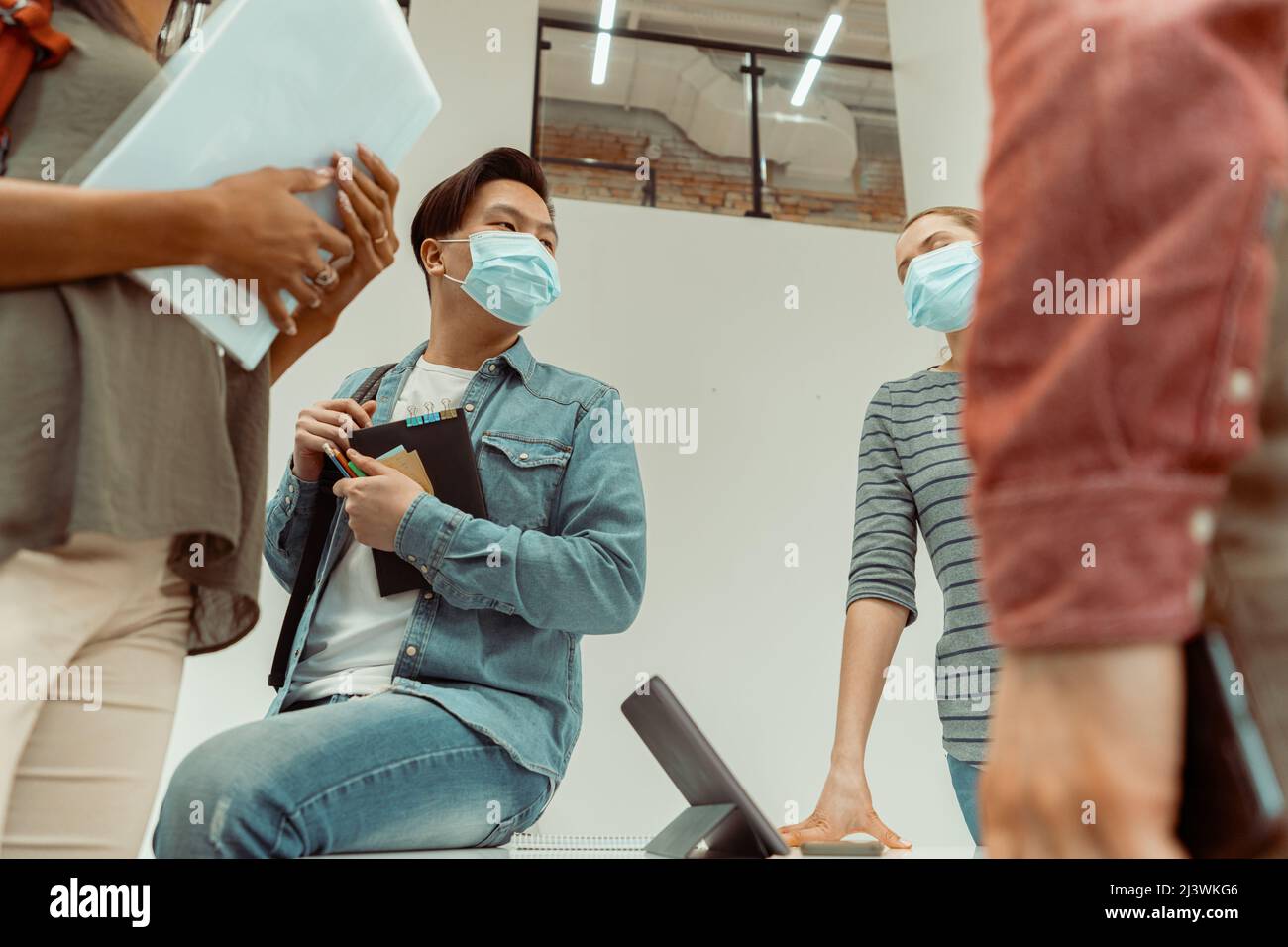 Standing desk school health hi-res stock photography and images - Alamy