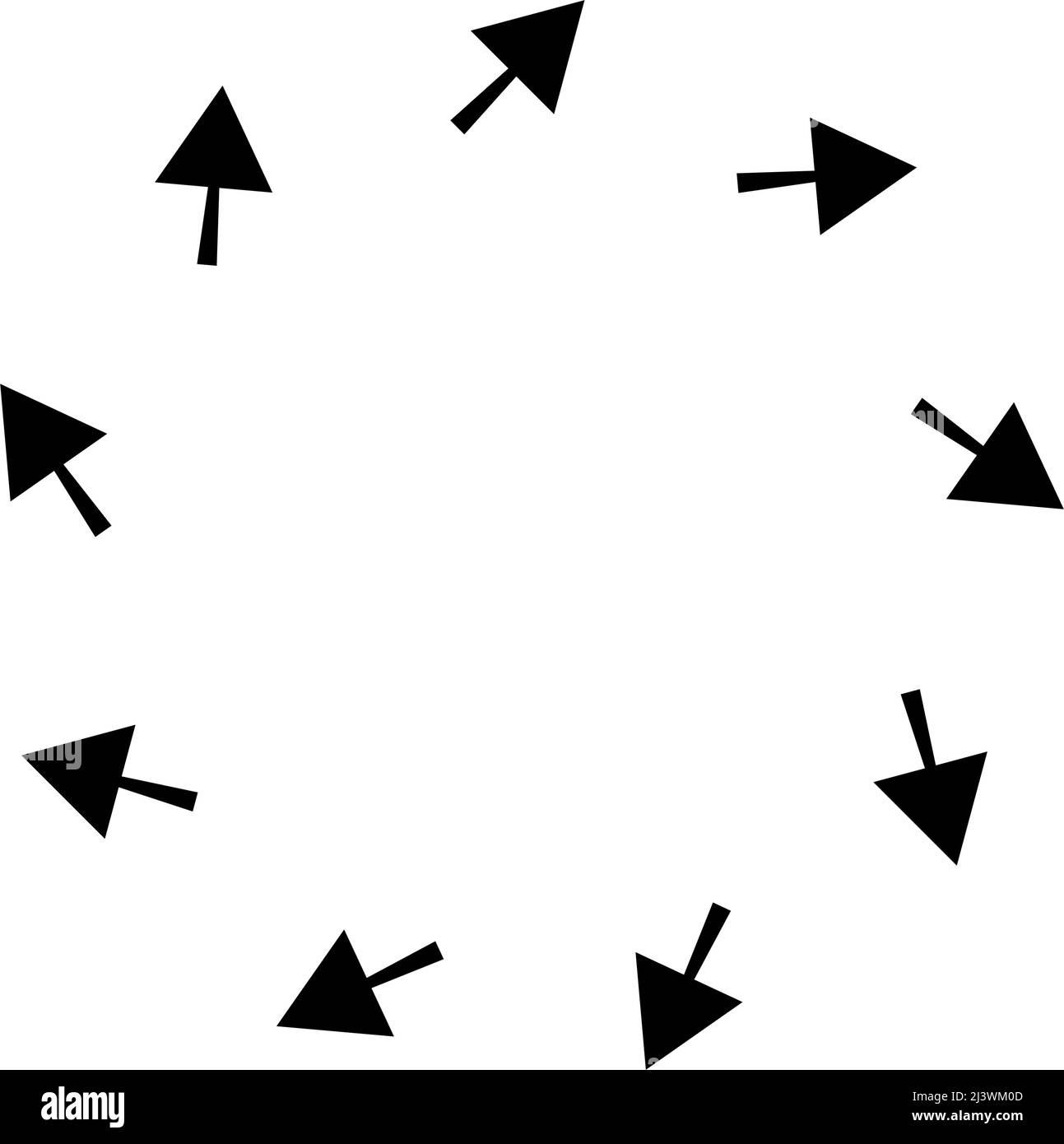 Outward symbol Stock Vector Images - Alamy