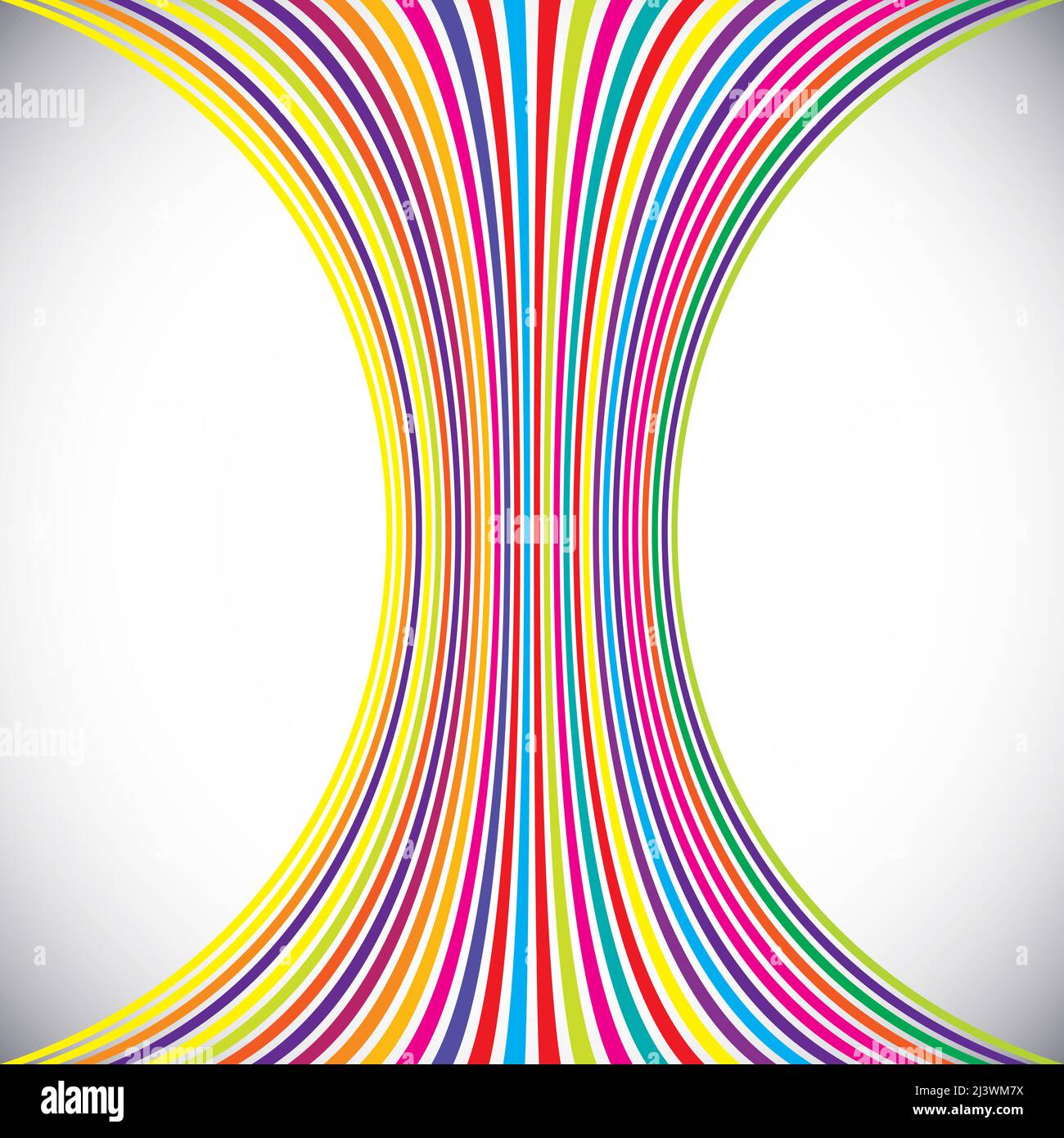 Distorted, deformed lines and stripes vector element. Stock vector ...