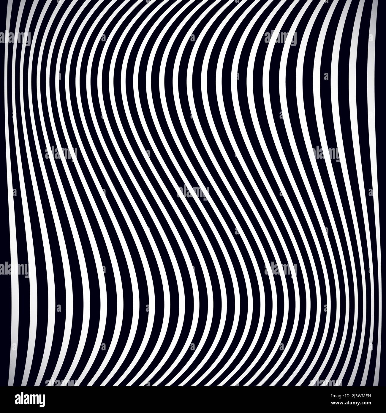 Distorted, deformed lines and stripes vector element. Stock vector ...