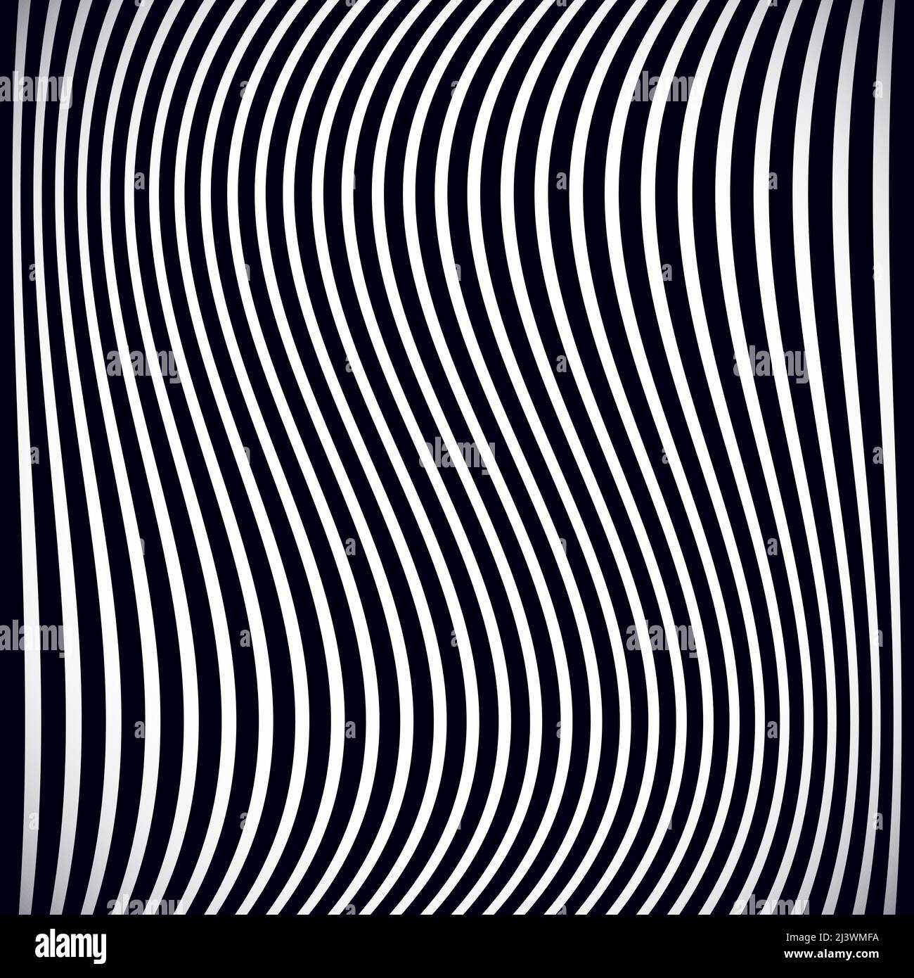 Distorted, deformed lines and stripes vector element. Stock vector ...