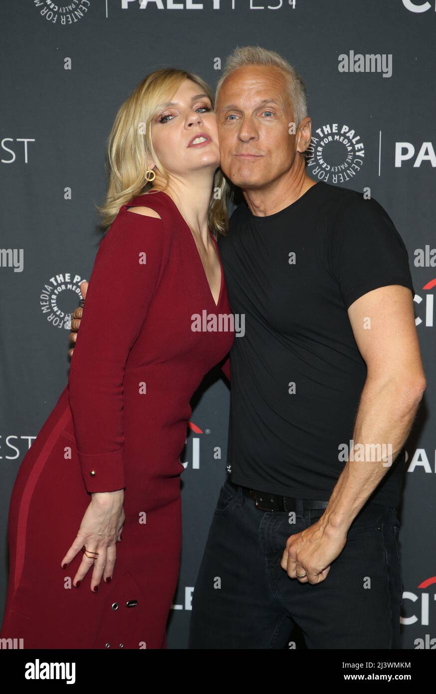 Hollywood, Ca. 9th Apr, 2022. Rhea Seehorn and Patrick Fabian at the ...