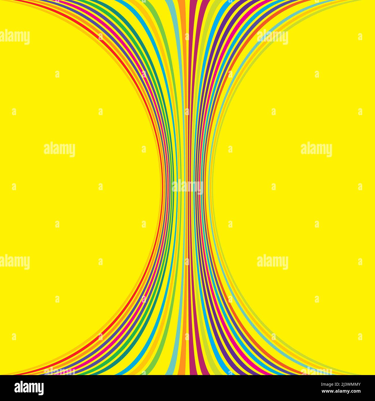 Distorted, deformed lines and stripes vector element. Stock vector ...