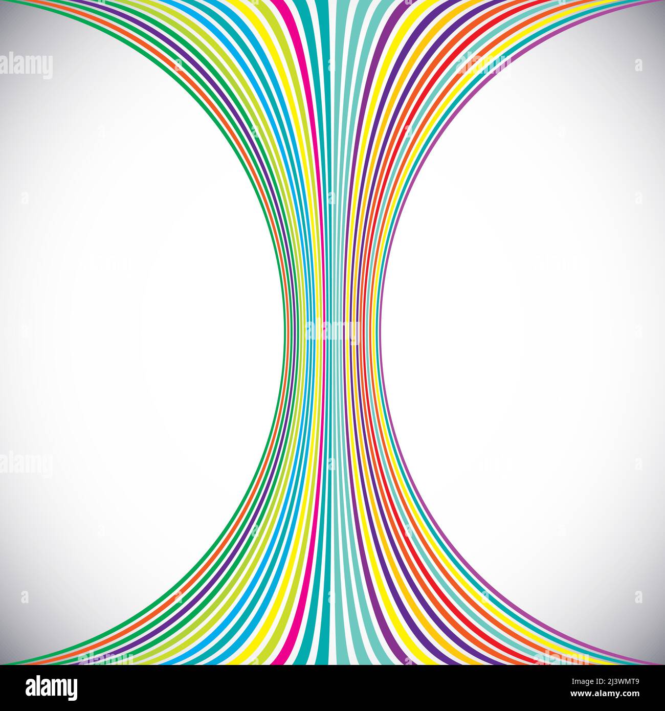 Distorted, deformed lines and stripes vector element. Stock vector ...