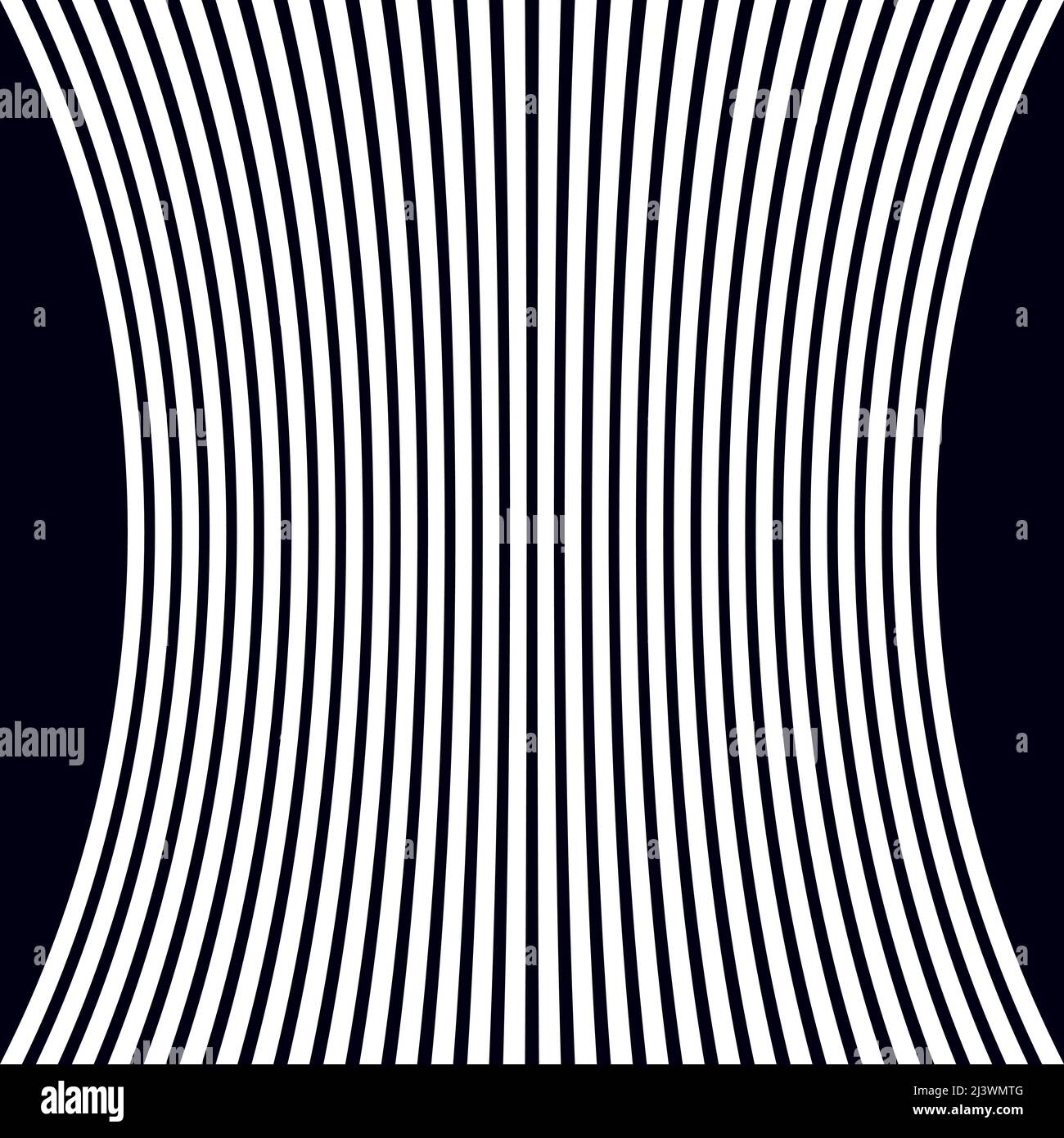 Distorted, deformed lines and stripes vector element. Stock vector ...