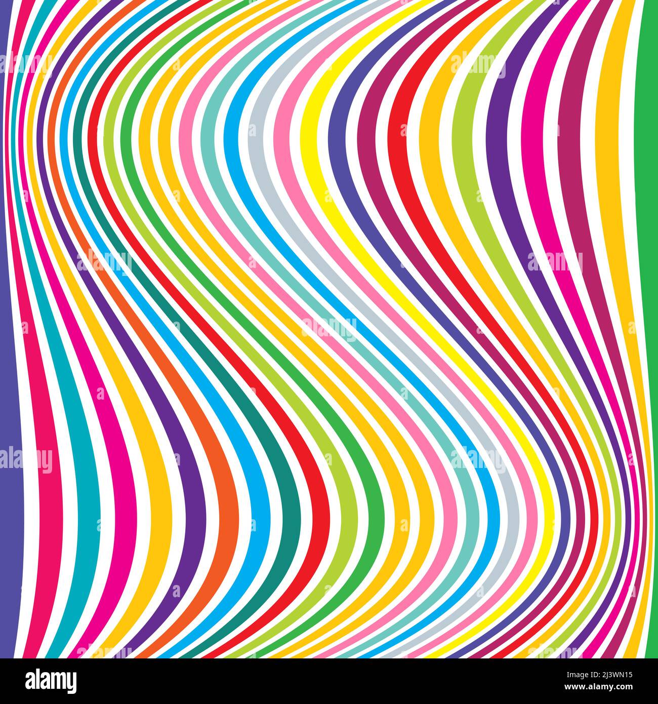 Distorted, deformed lines and stripes vector element. Stock vector ...