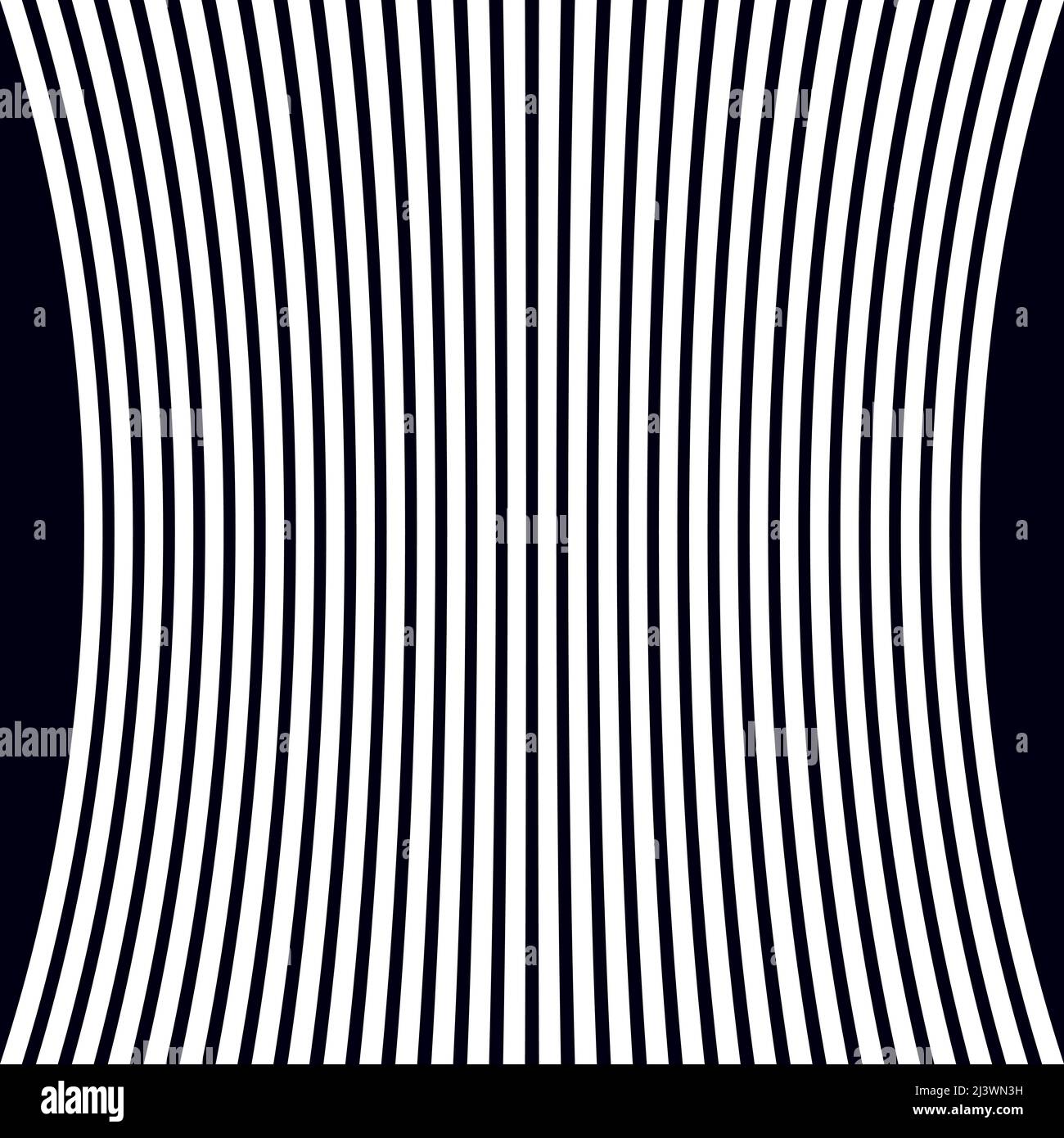 Distorted, deformed lines and stripes vector element. Stock vector ...