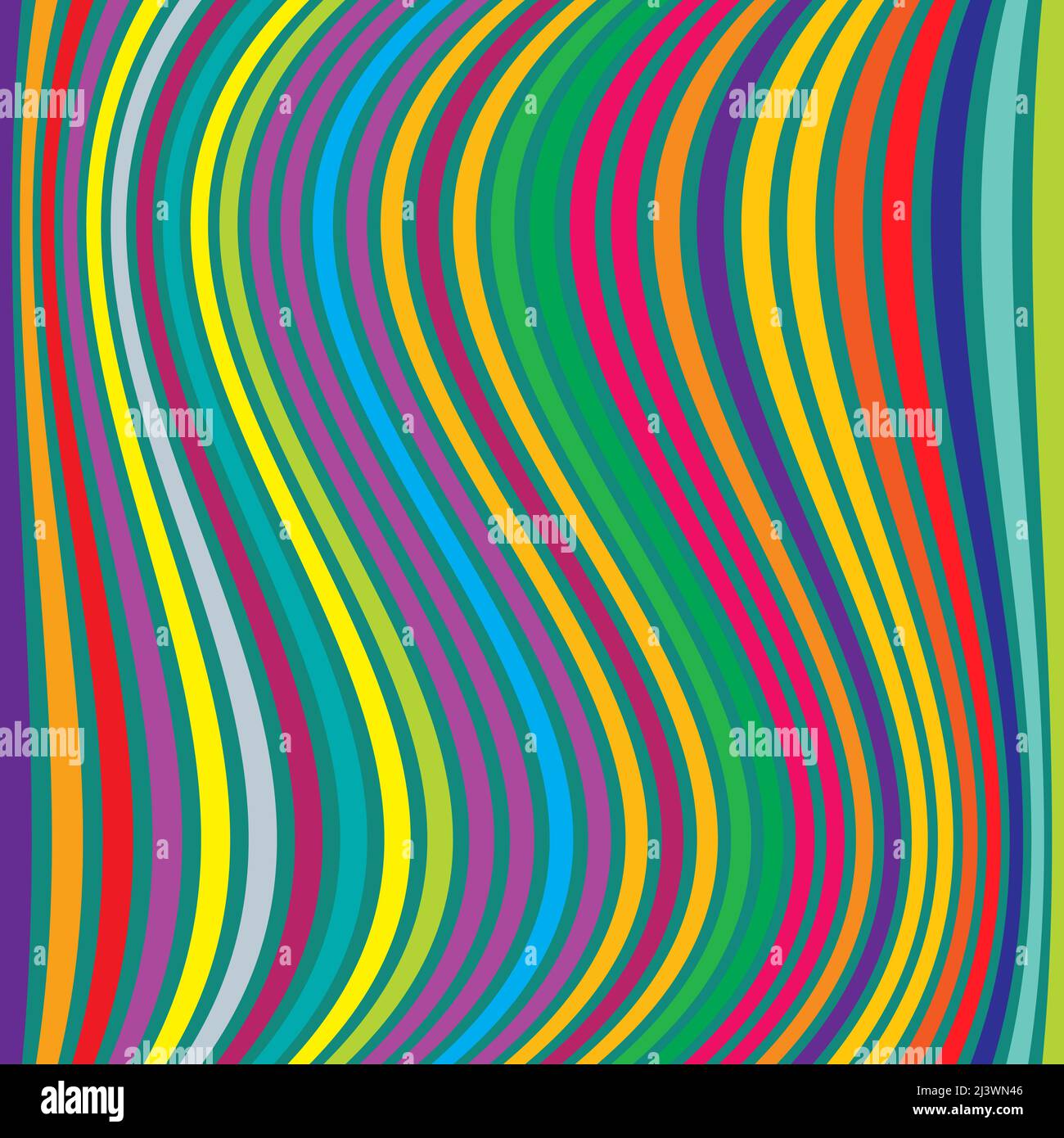 Distorted, deformed lines and stripes vector element. Stock vector ...