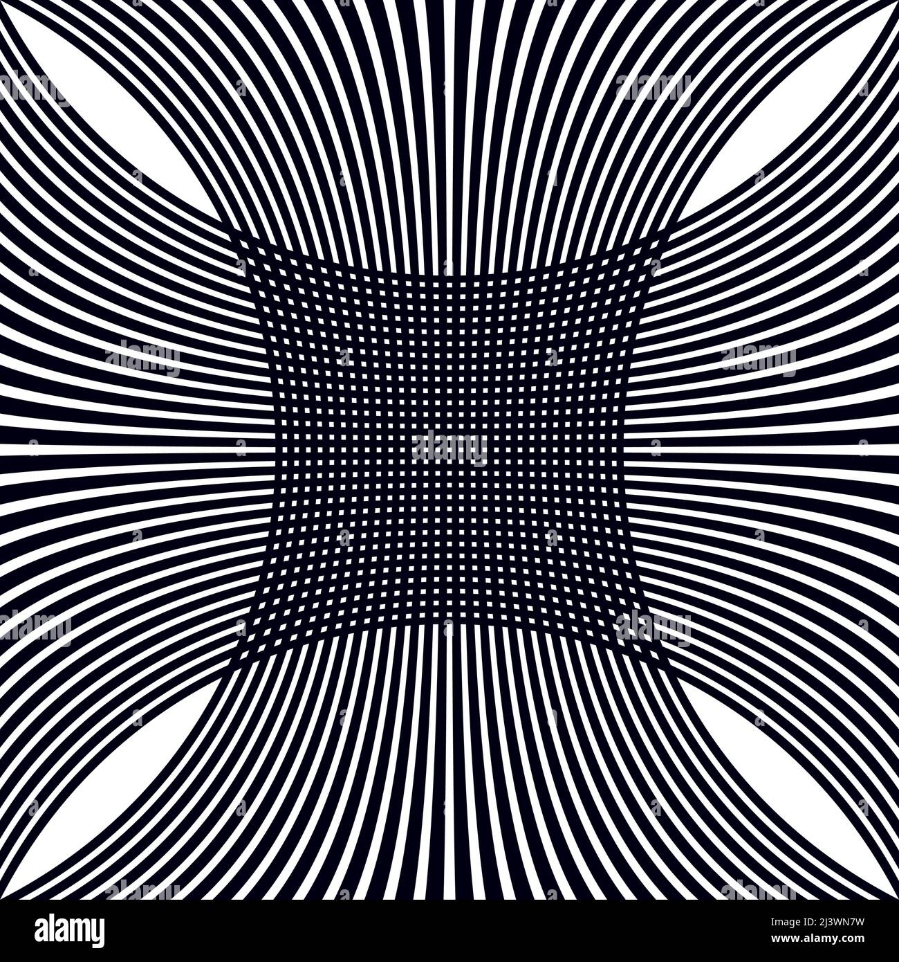 Crossing, intersecting lines abstract geometric vector pattern, texture ...