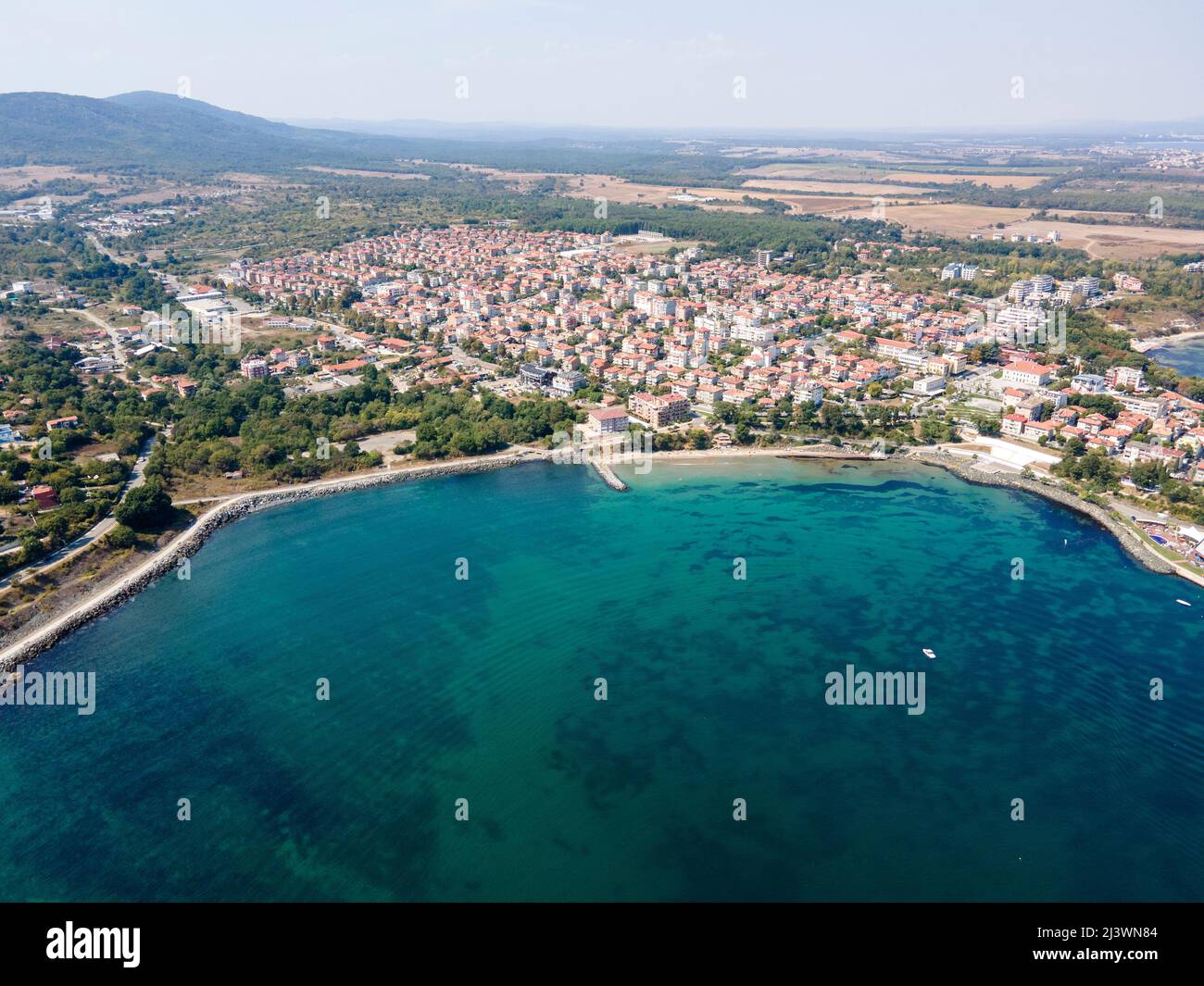 Aerial view of Town of Tsarevo, Burgas Region, Bulgaria Stock Photo - Alamy