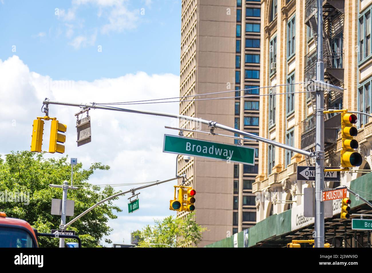 NEW YORK, NEW YORK - MAY 16, 2019: Broadway street sign in New York ...