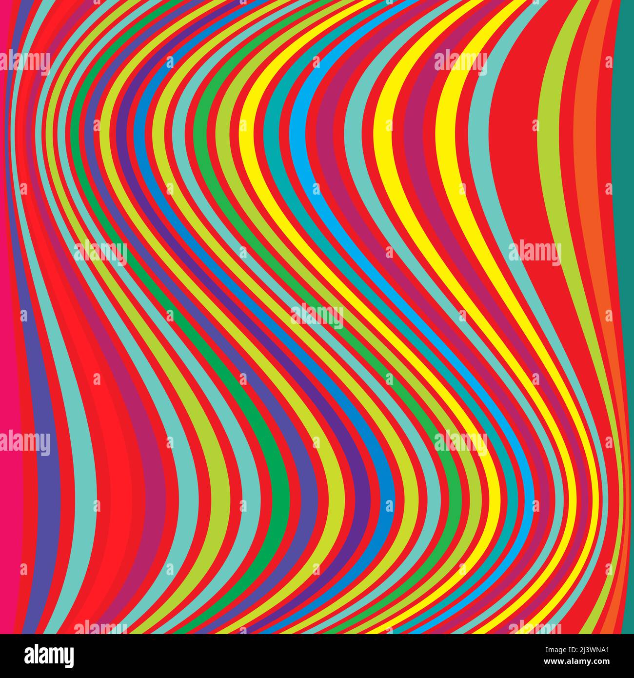 Distorted, deformed lines and stripes vector element. Stock vector ...