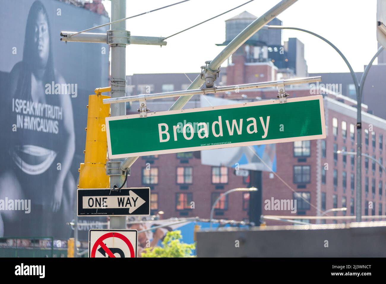 NEW YORK, NEW YORK - MAY 16, 2019: Broadway street sign in New York ...