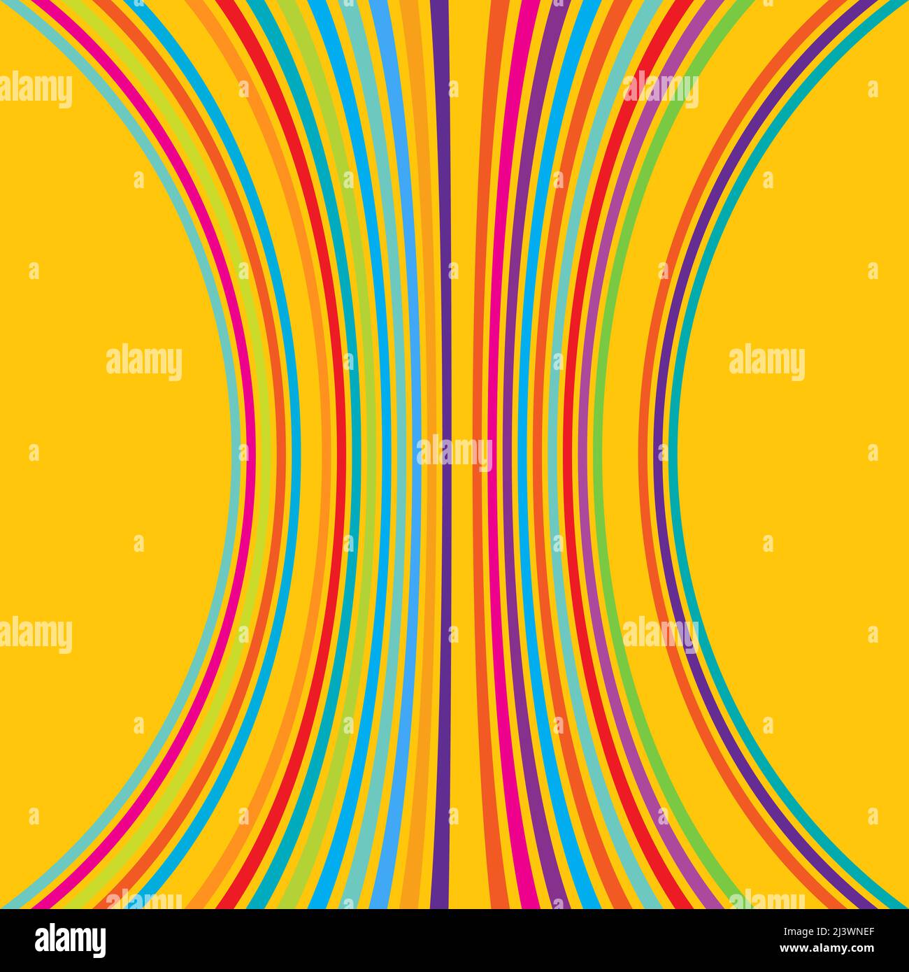 Distorted, deformed lines and stripes vector element. Stock vector ...