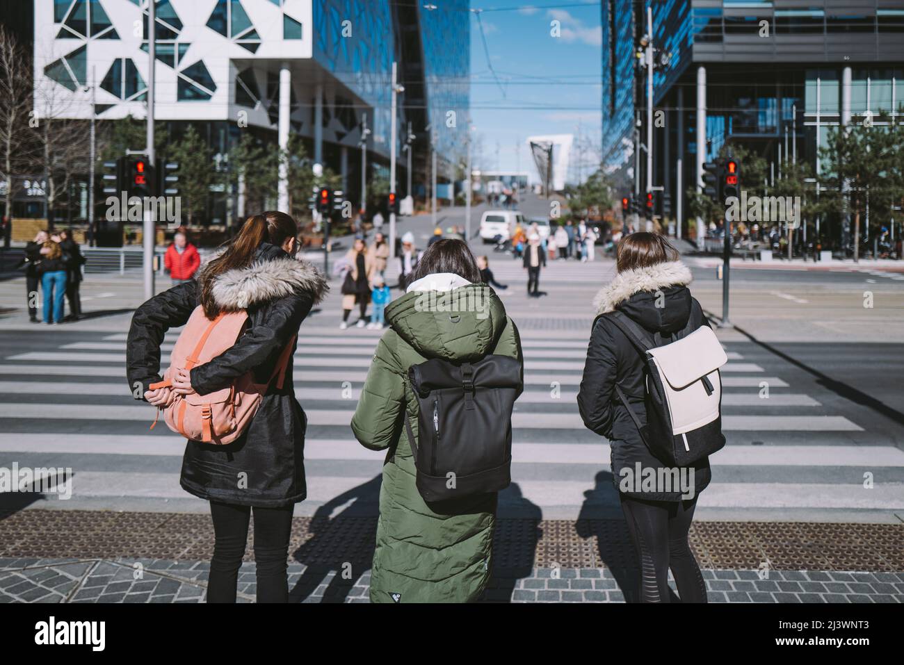 Norway pedestrian crossing sign hi-res stock photography and images - Alamy